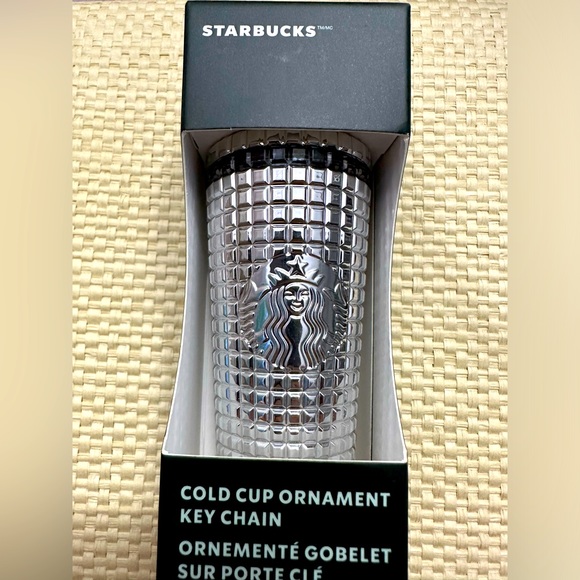 Starbucks | Accessories | Starbucks Silver Studded Cold Cup Keychain ...